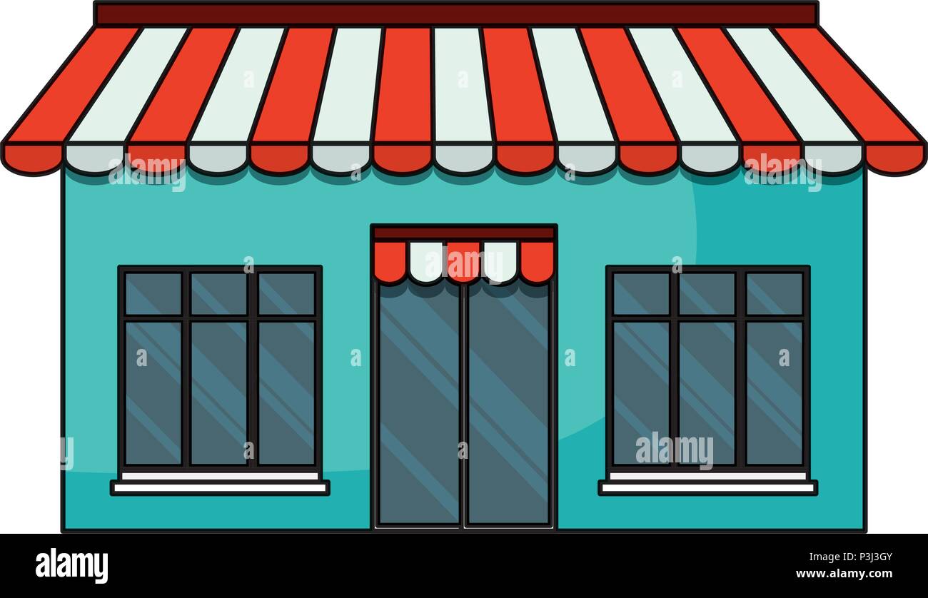 shop icon over white background, colorful design. vector illustration ...