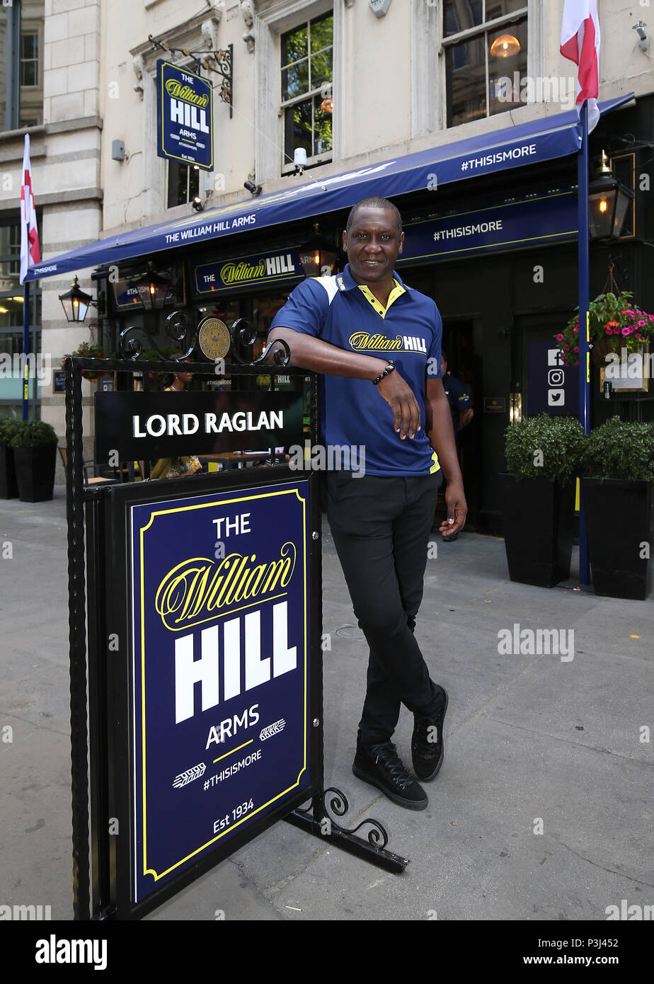 Emile Heskey at the Lord Raglan Pub in London. PRESS ASSOCIATION Photo ...