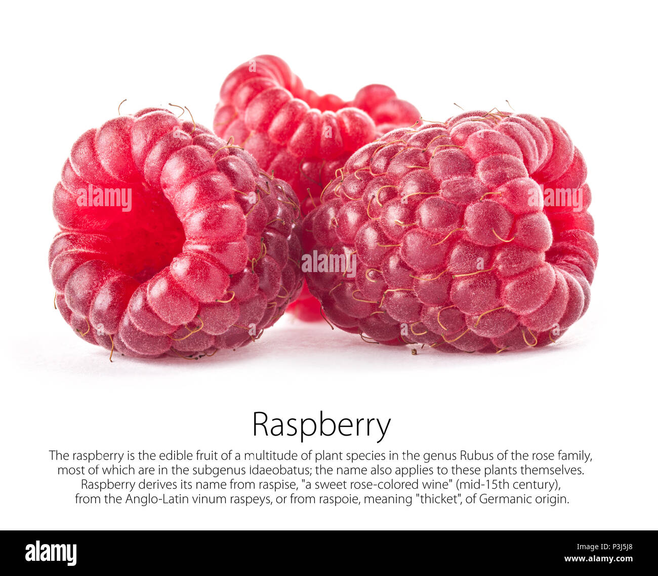 Raspberry isolated on white background Stock Photo - Alamy