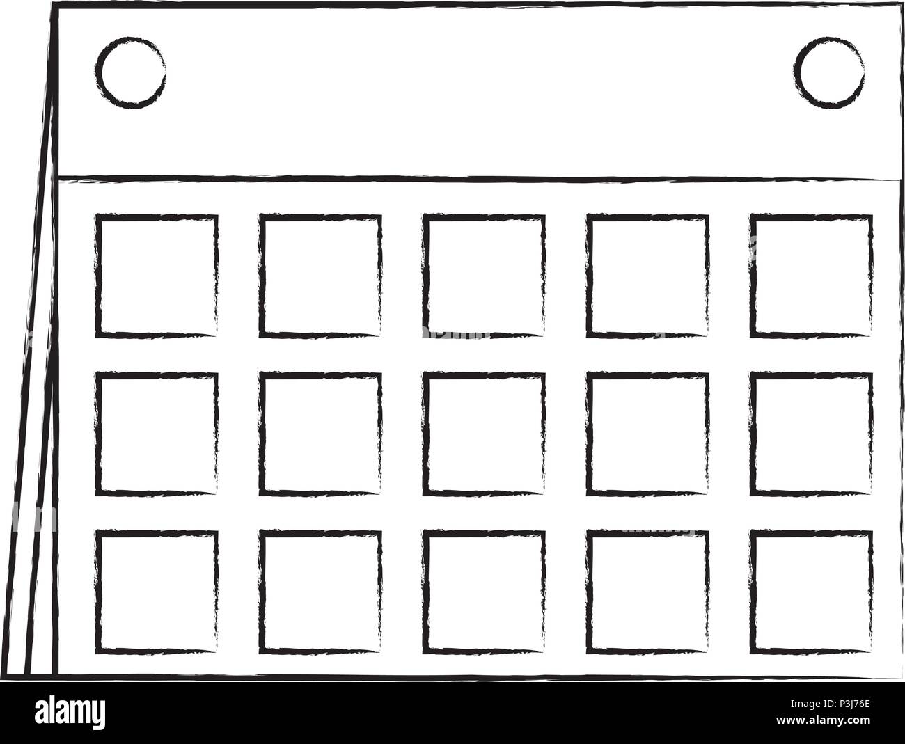 calendar planner icon over white background, vector illustration Stock ...