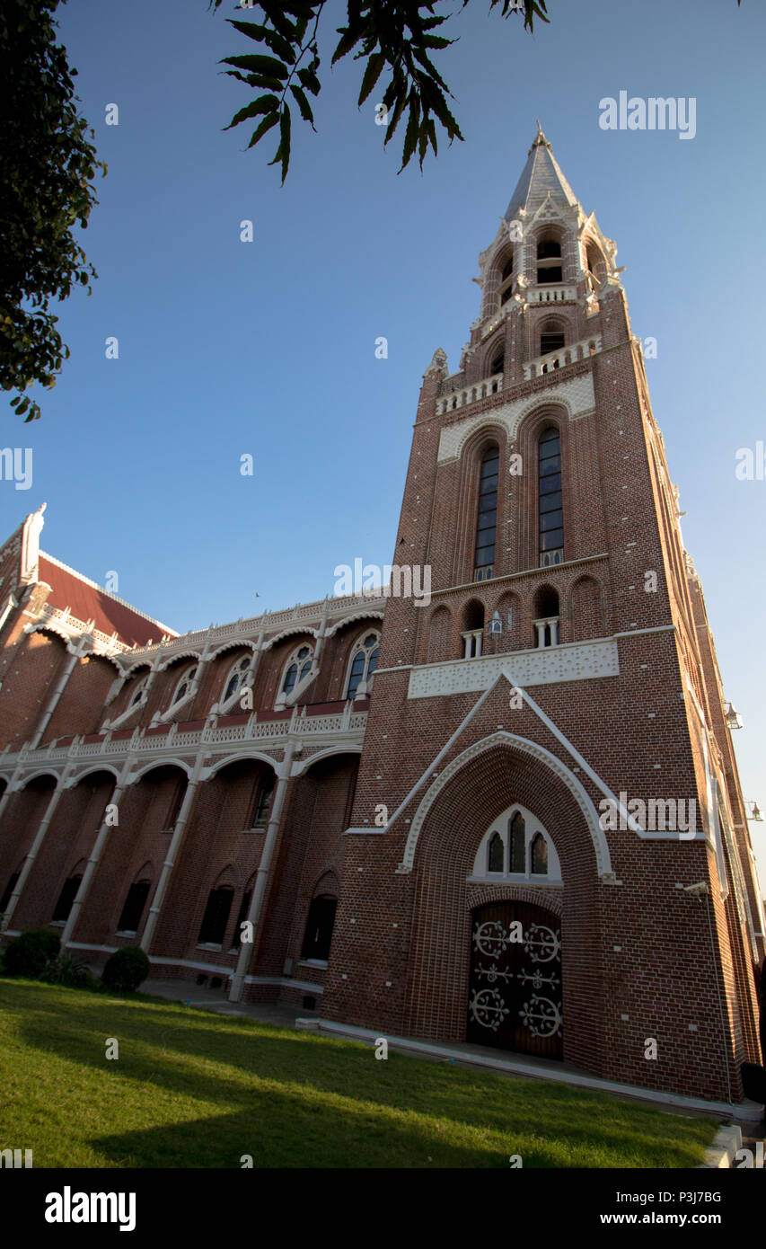 St. Mary's Cathedral church in Yangon, Myanmar from outside Stock Photo ...