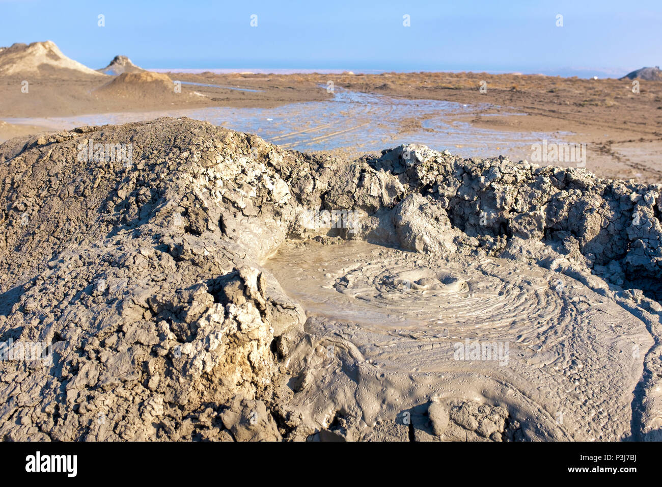 Mud vulcano in Gobustan National Park, Azerbaijan Stock Photo - Alamy