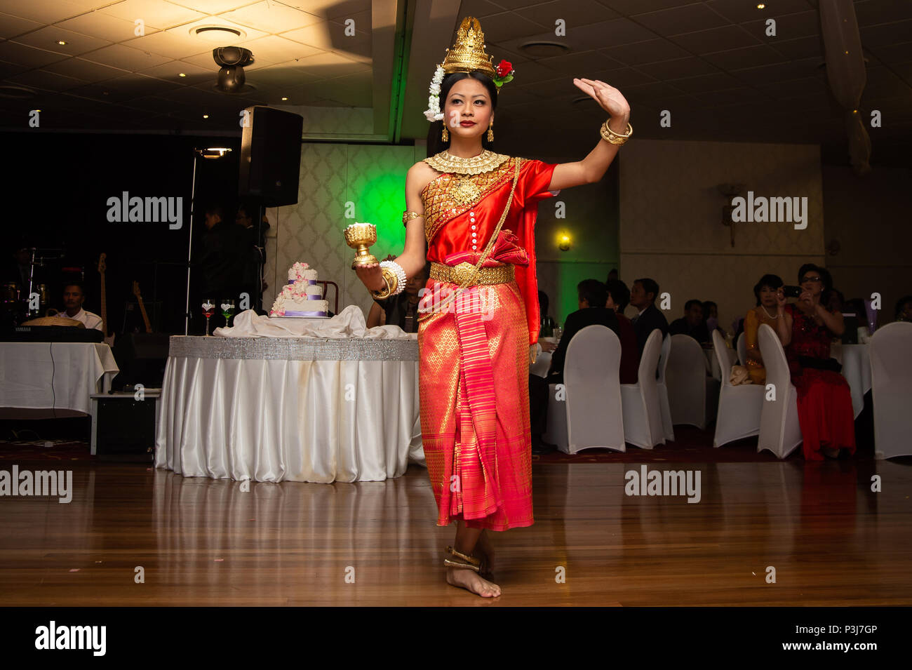 Wedding Dance, Sydney, Australia 20th April 2014 : Woman dancing a ...