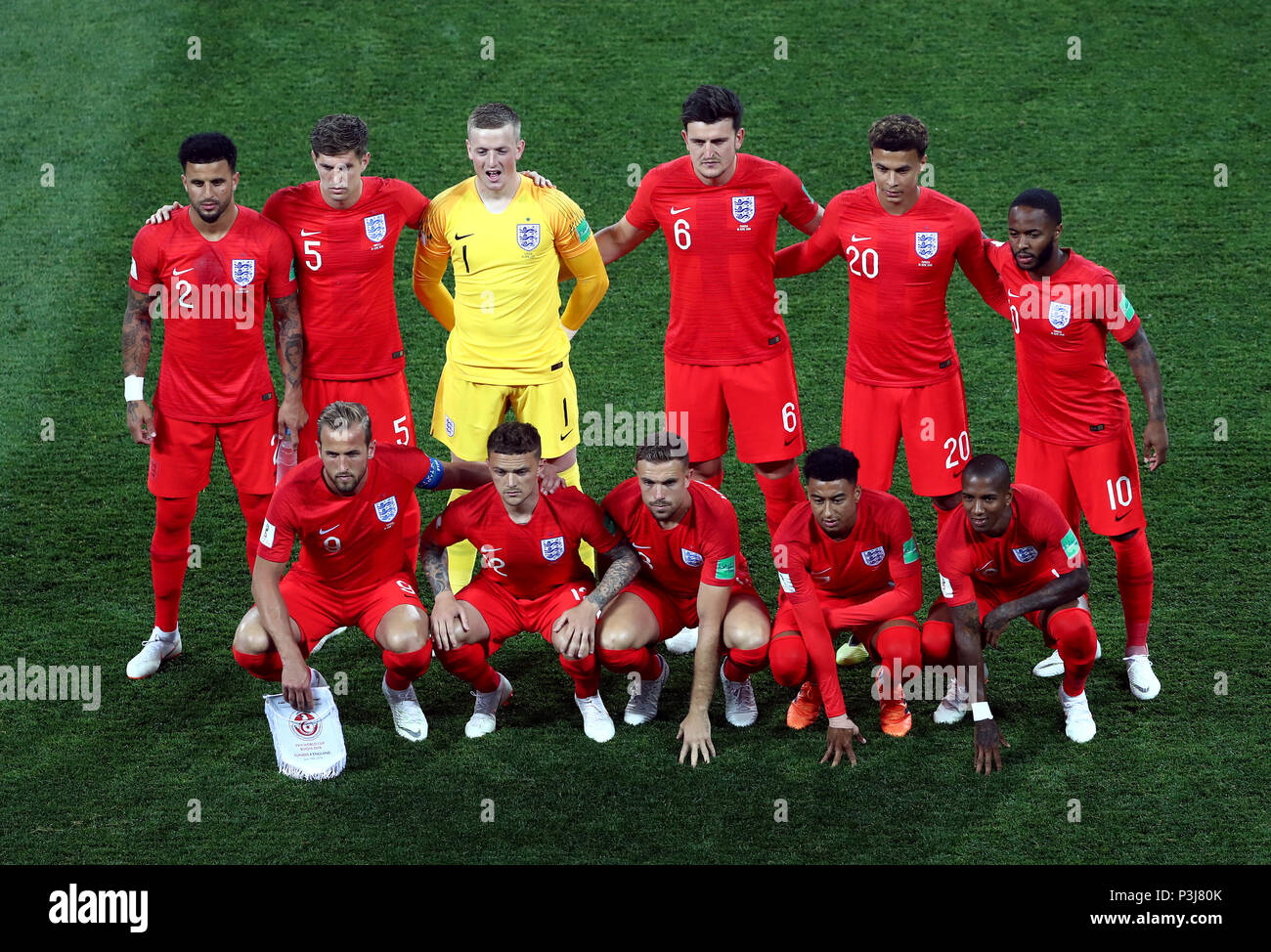 England team group back row left to right kyle walker hi-res stock ...