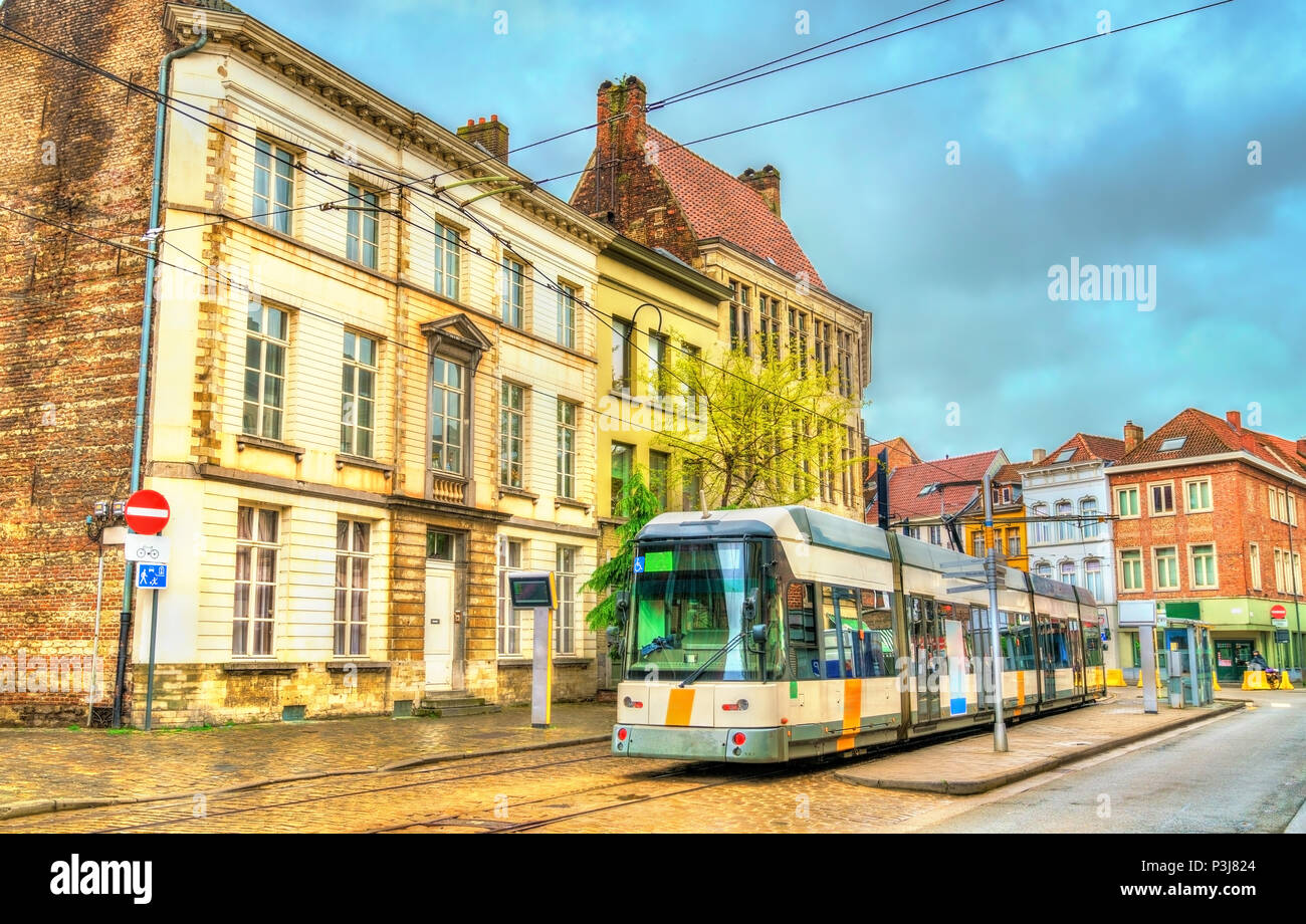 Ghent cityscape railway hi-res stock photography and images - Alamy