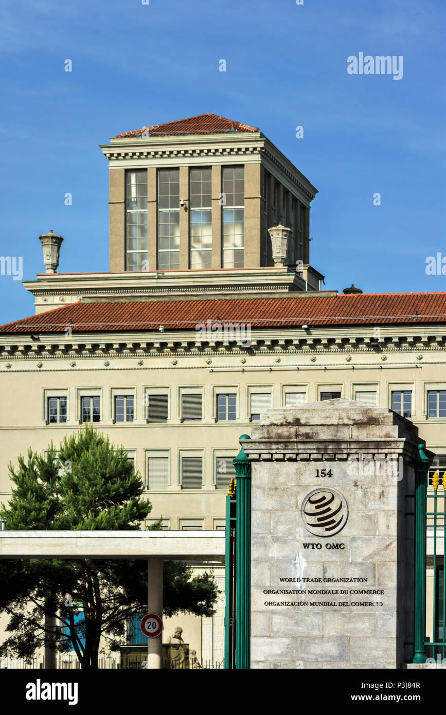 Geneva, Switzerland - june 10, 2018 : Centre William Rappard, Home of ...