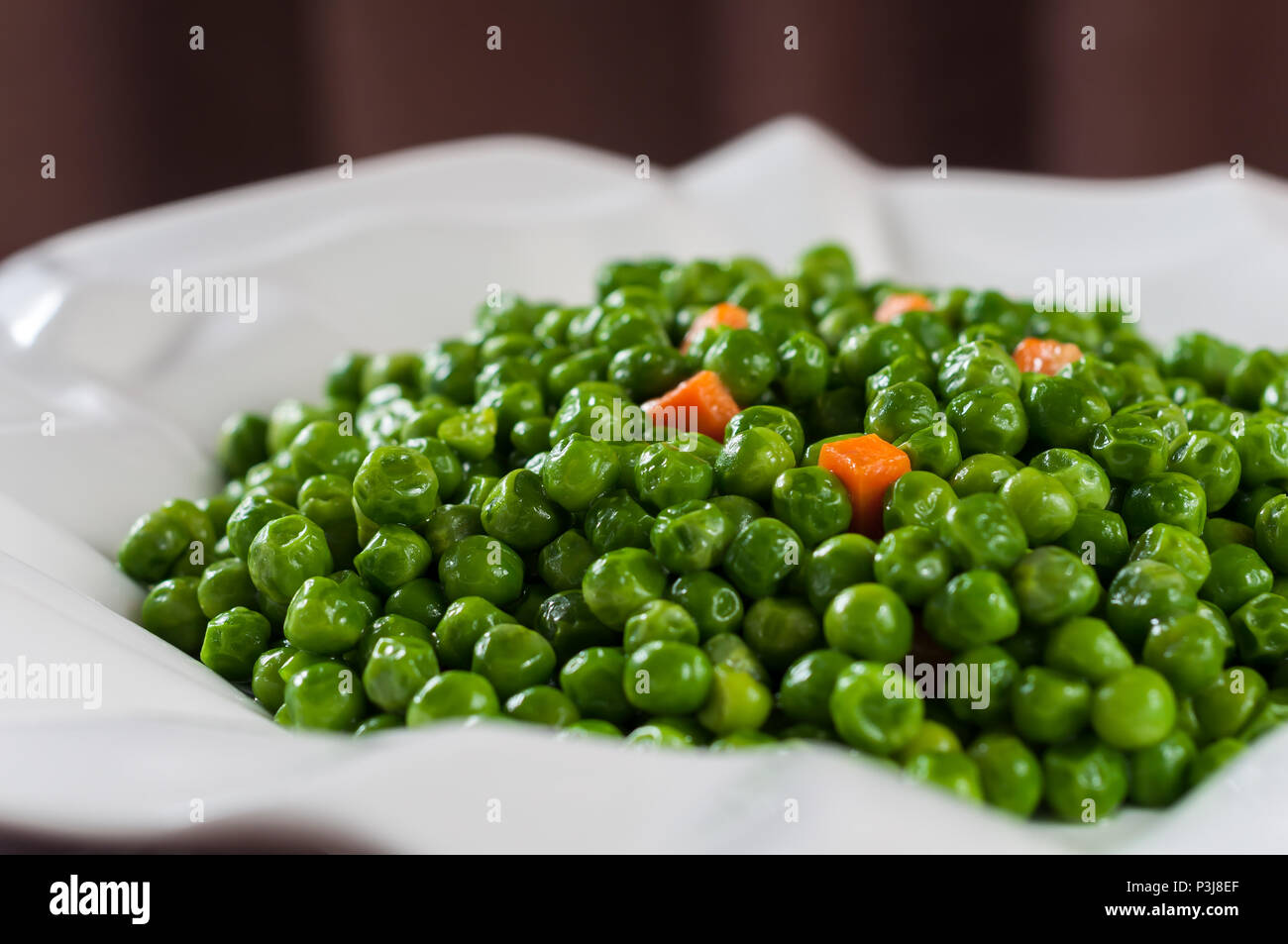 Stir fried peas Stock Photo - Alamy