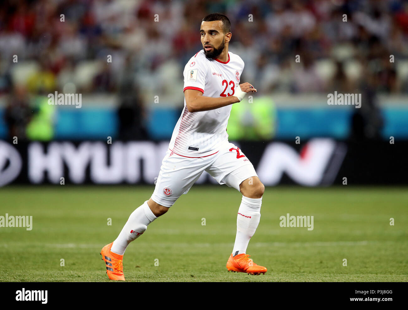 Tunisia's Naim Sliti during the FIFA World Cup Group G match at The ...