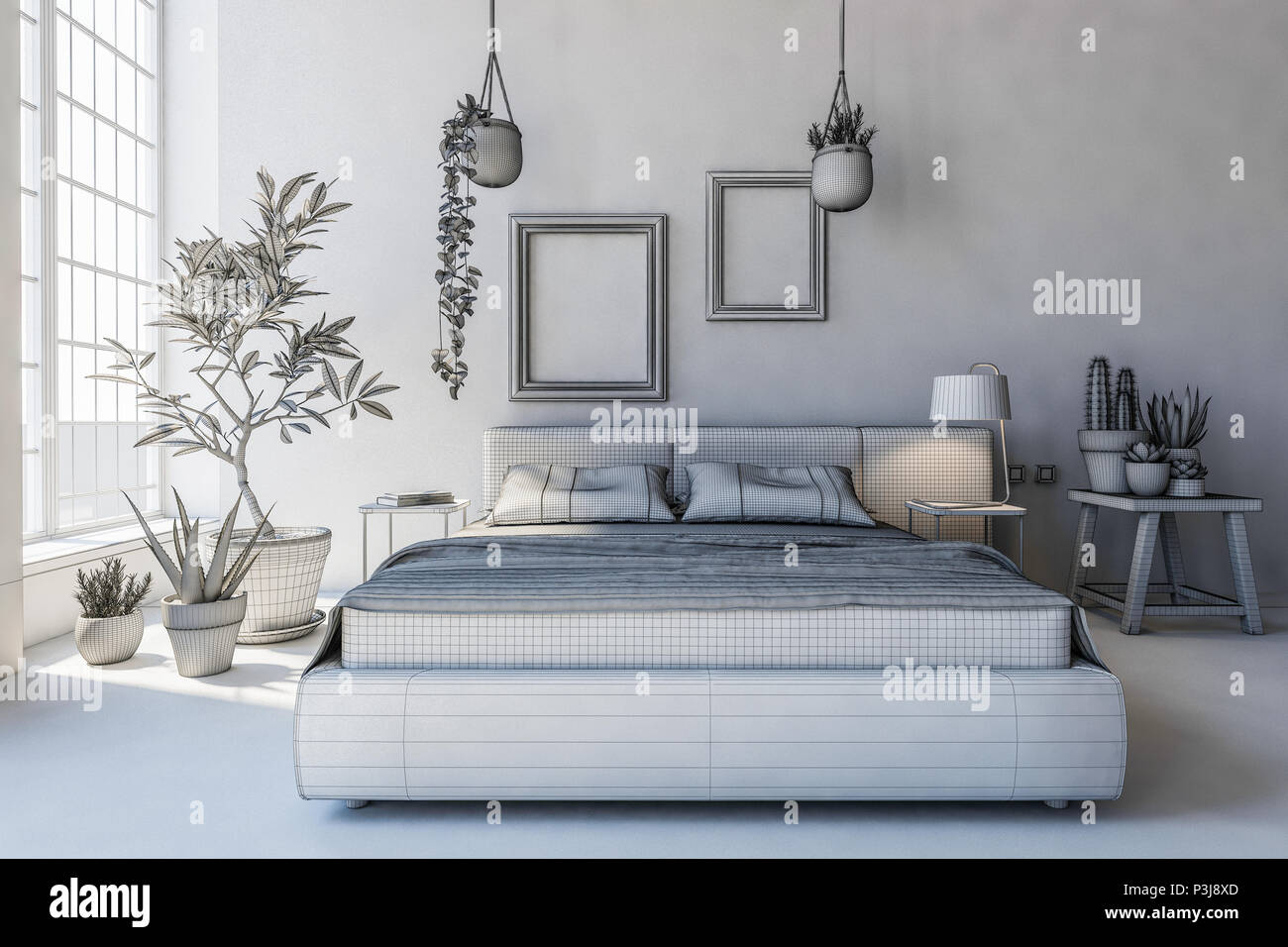 3d Wireframe Architecture High Resolution Stock Photography and Images ...