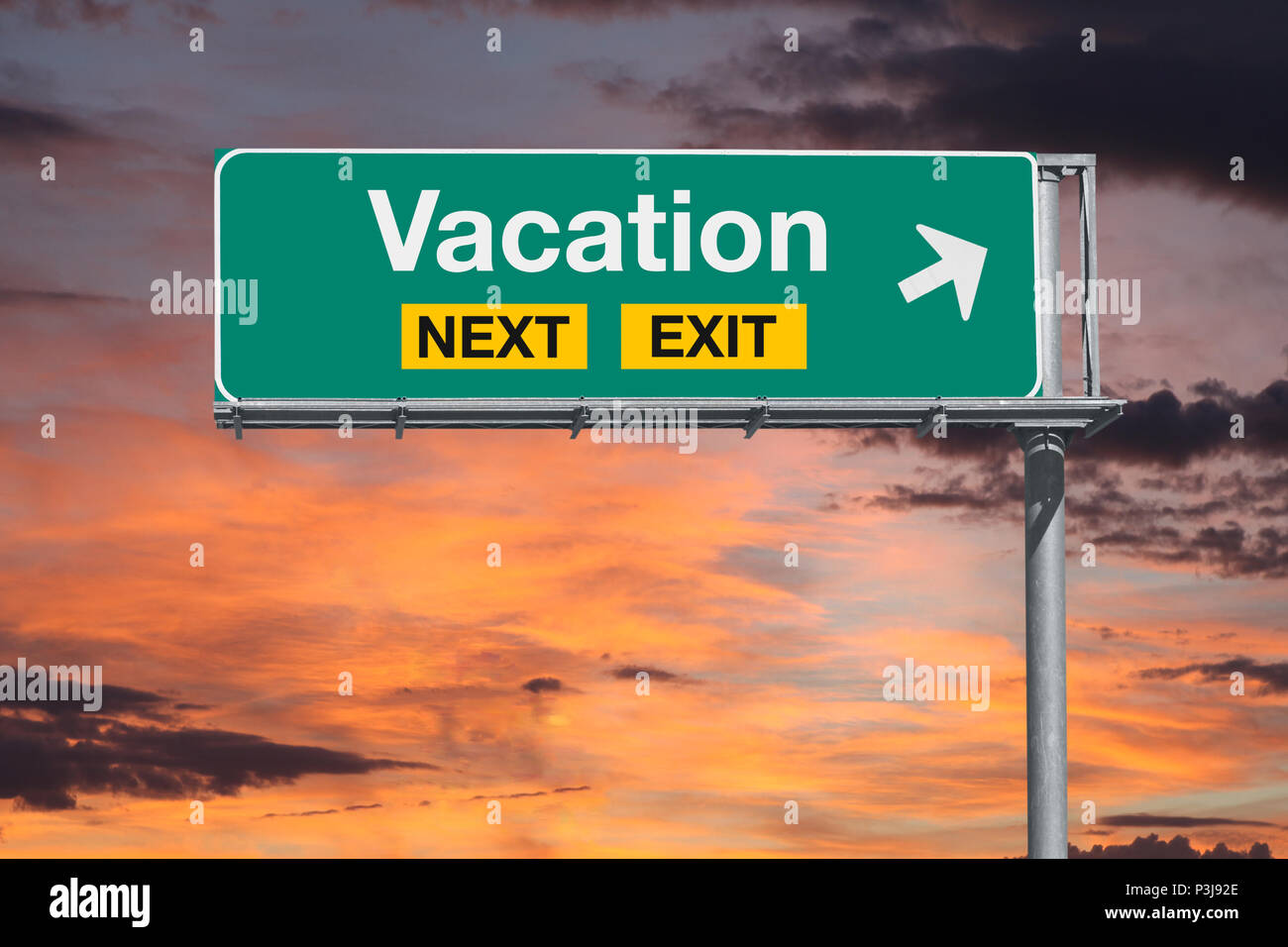 Next Exit Road Sign Next Exit Road Sign