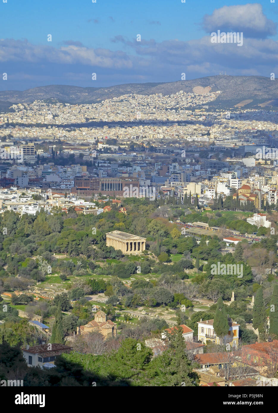 Athens agorà view hi-res stock photography and images - Alamy