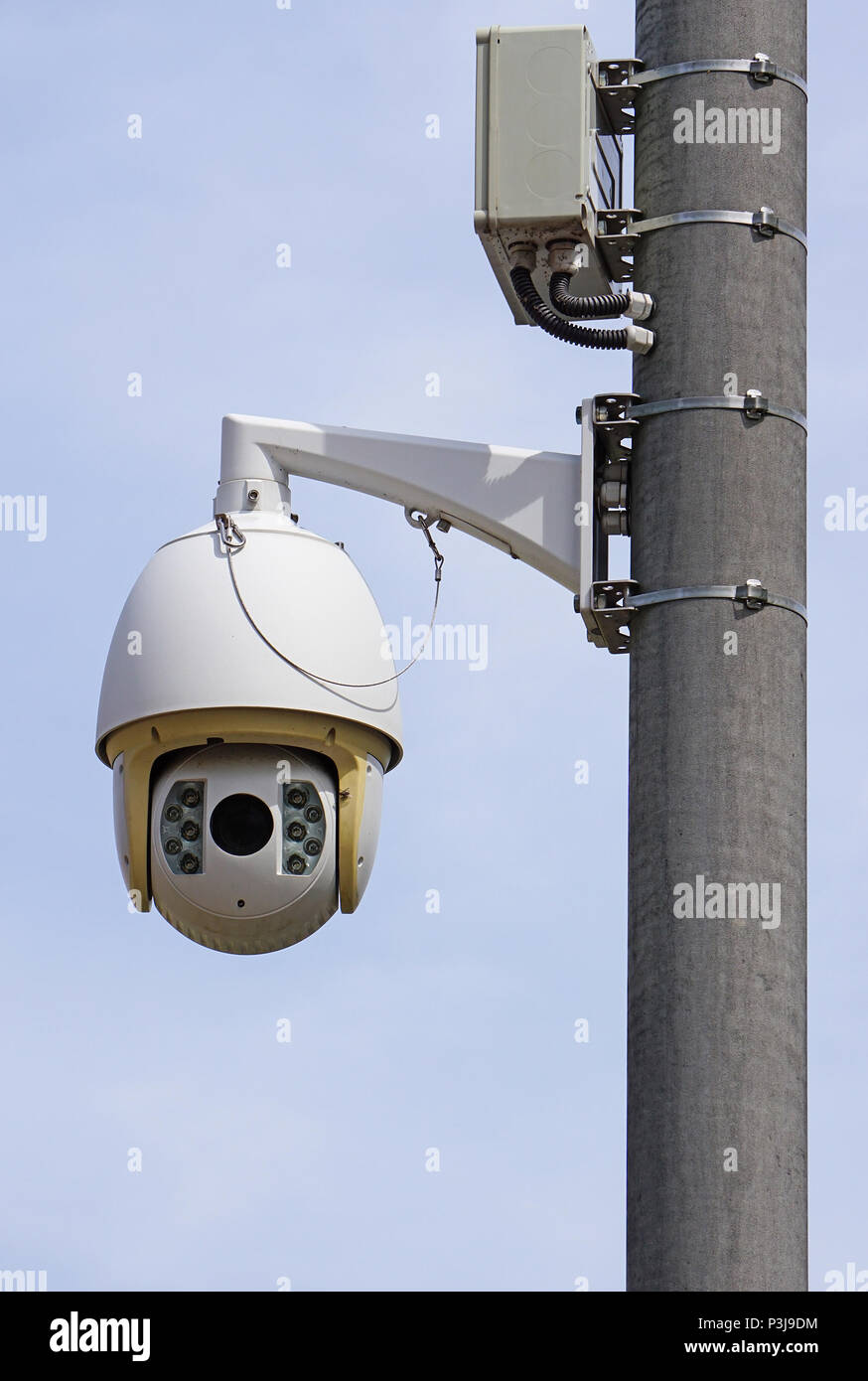 Surveillance camera on high pole hi-res stock photography and images ...