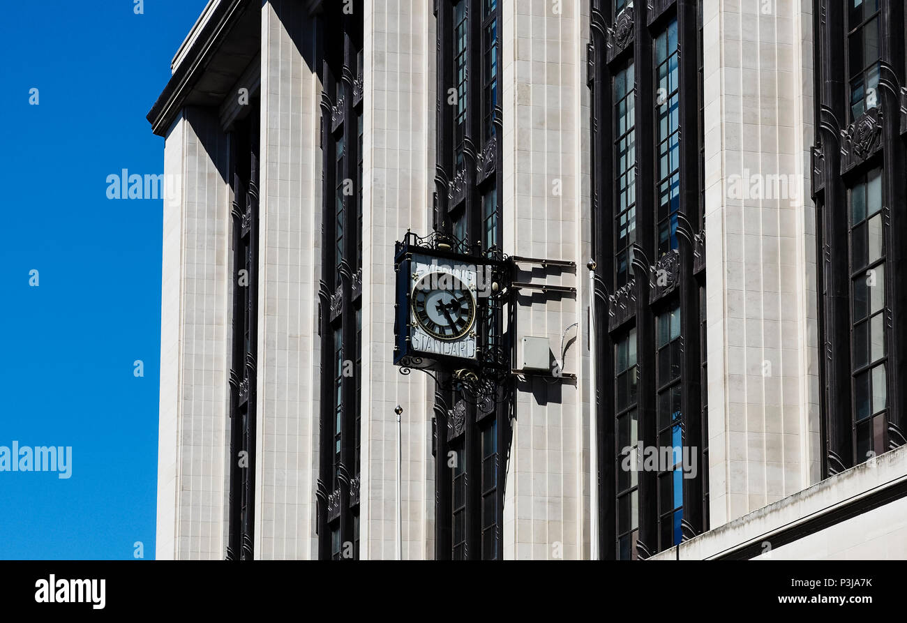 Evening Standard Clock Stock Photo - Alamy