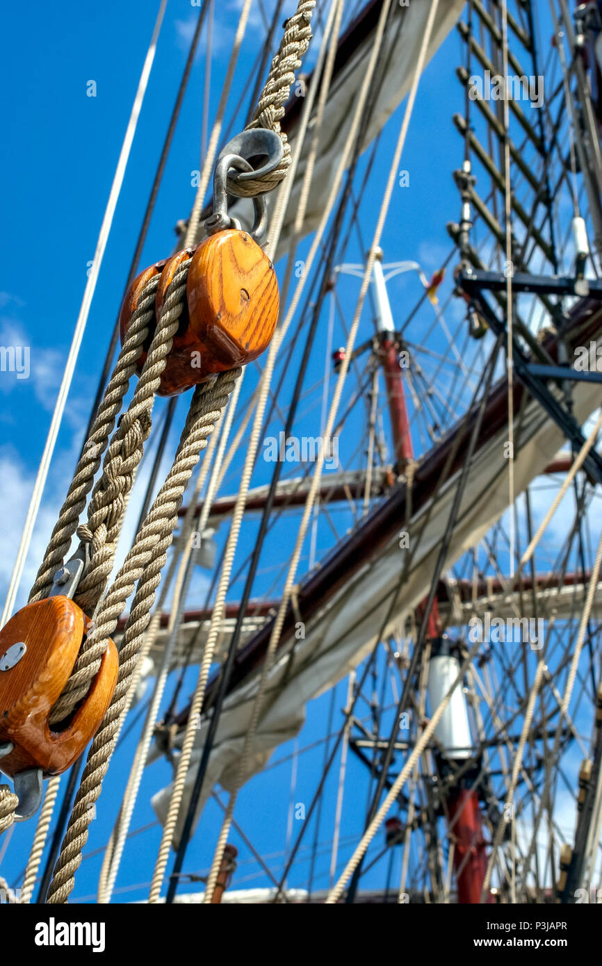 Summer at ship Stock Photo - Alamy