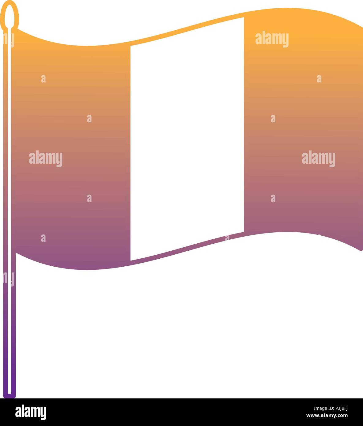 ireland flag icon over white background, vector illustration Stock ...