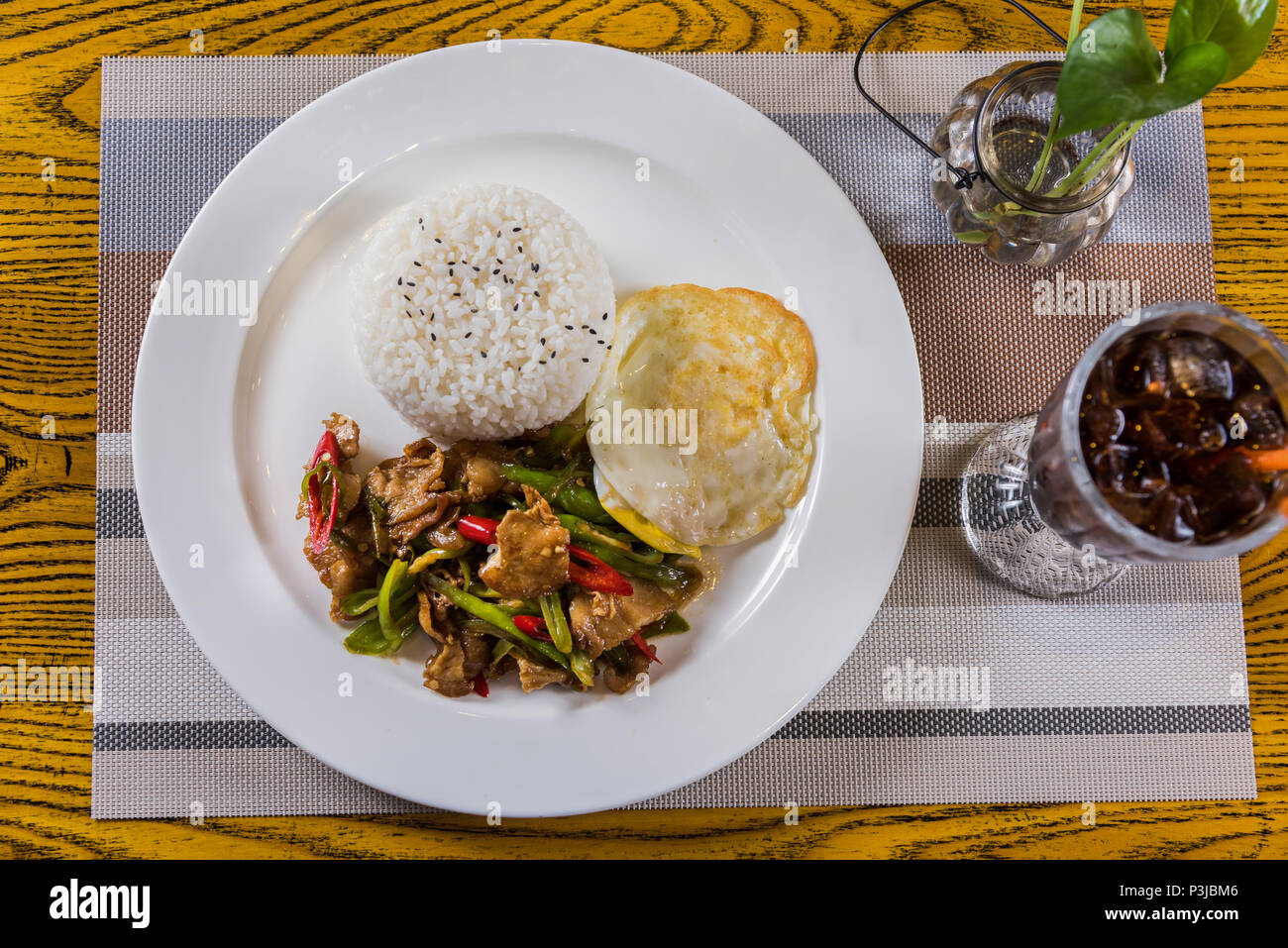 braised steak fillet with rice,Chinese meal Stock Photo - Alamy