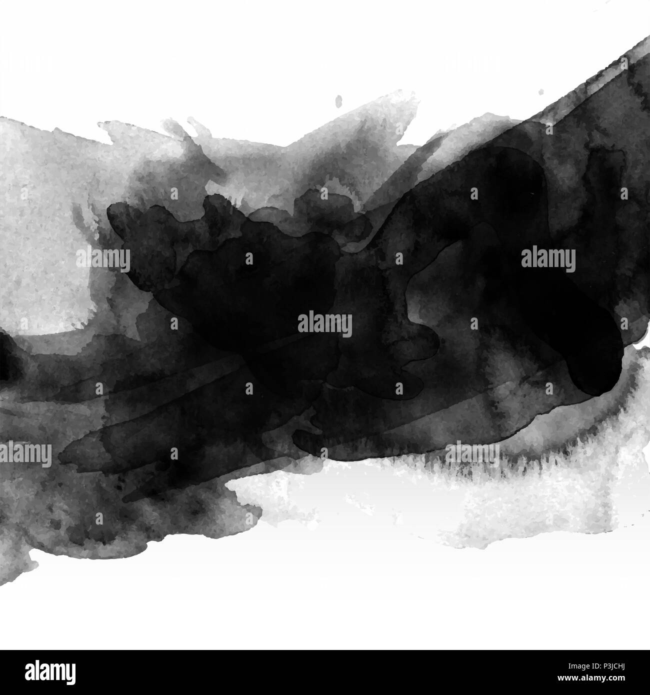 Black watercolour stain hi-res stock photography and images - Alamy