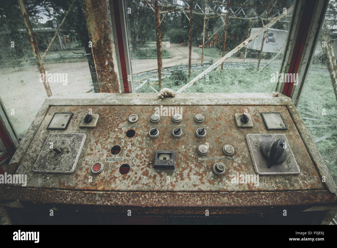 Abandoned Roller Coaster In Derelict High Resolution Stock Photography ...