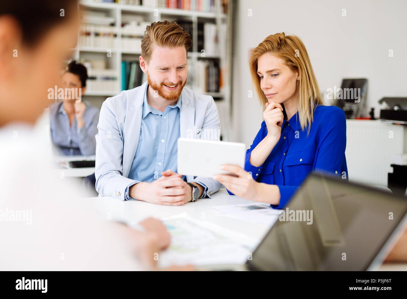 Business coworkers teamwork Stock Photo - Alamy
