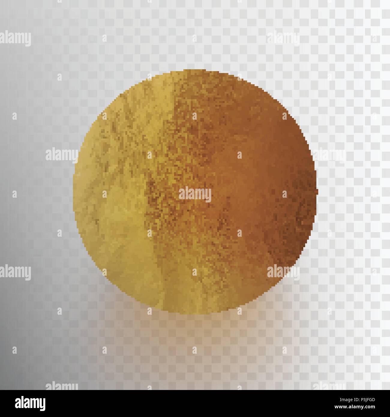 Stock vector illustration shiny, sparkly bronze leaf circle. Metal foil ...