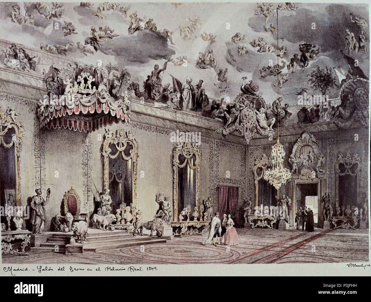 Palacio Real Madrid Throne Room High Resolution Stock Photography and ...