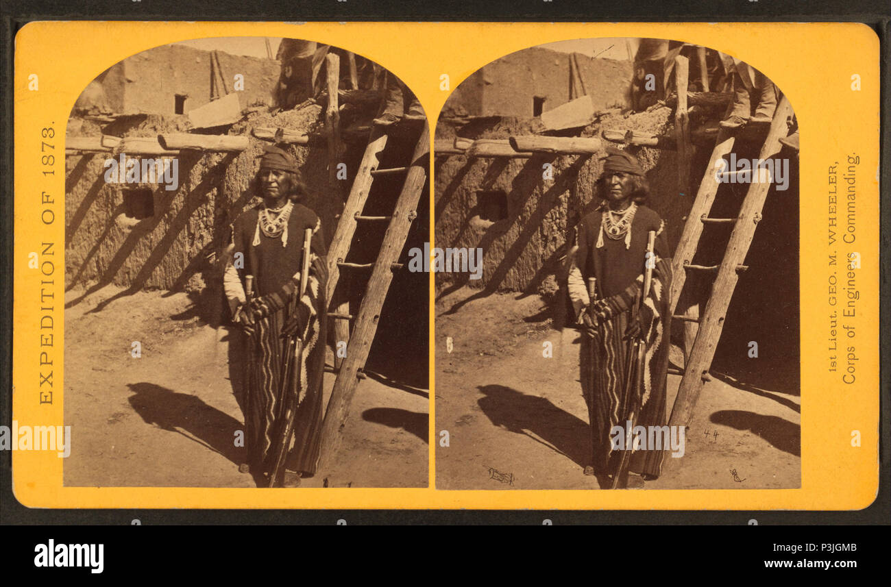 373 War Chief of the Zuni Indians, by O'Sullivan, Timothy H., 1840-1882 ...