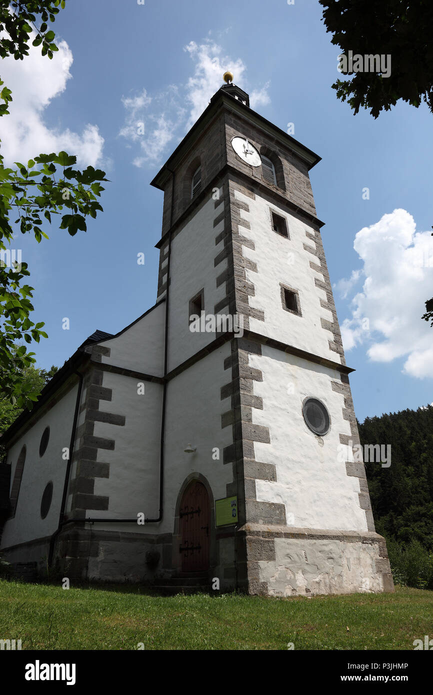 Kirche St. Maria und Georg in Rauenstein, Gemeinde Frankenblick ...
