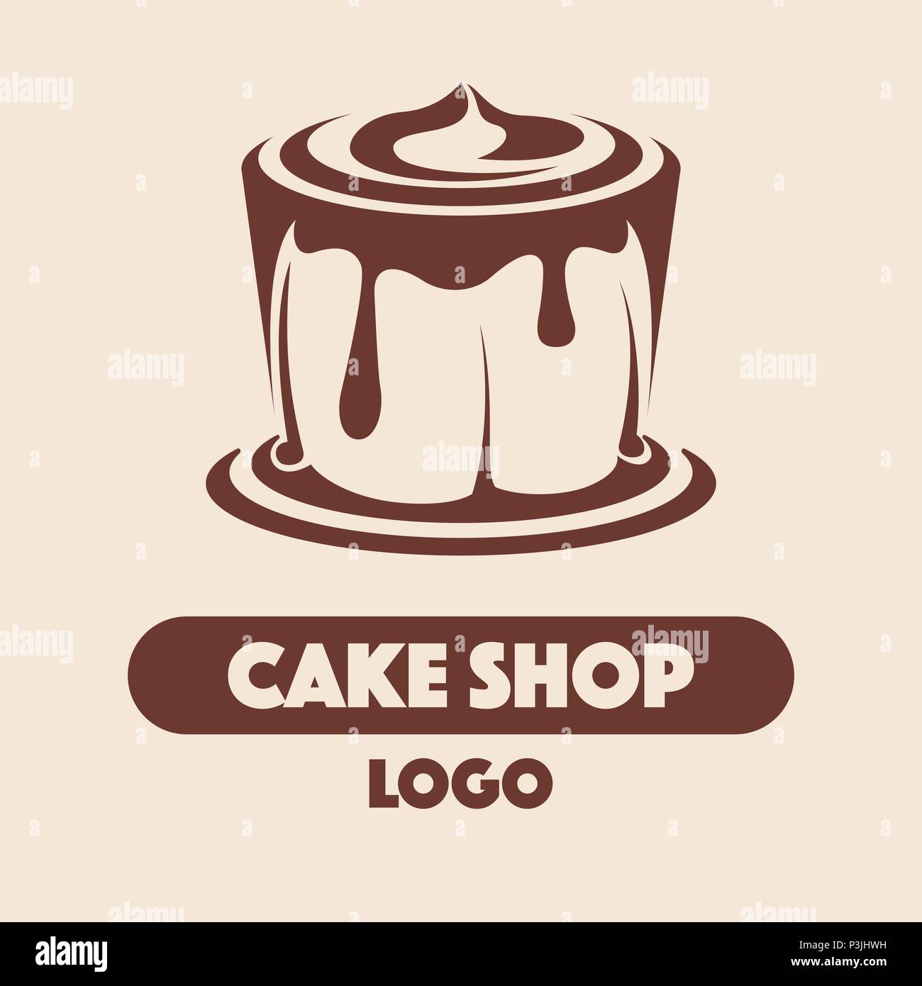 Cake Shop Logo Vector