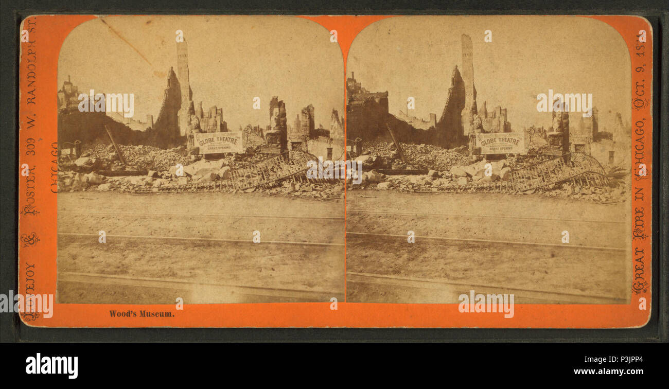 . Wood's Museum. Alternate Title: Great fire in Chicago, Oct. 9, 1871 ...