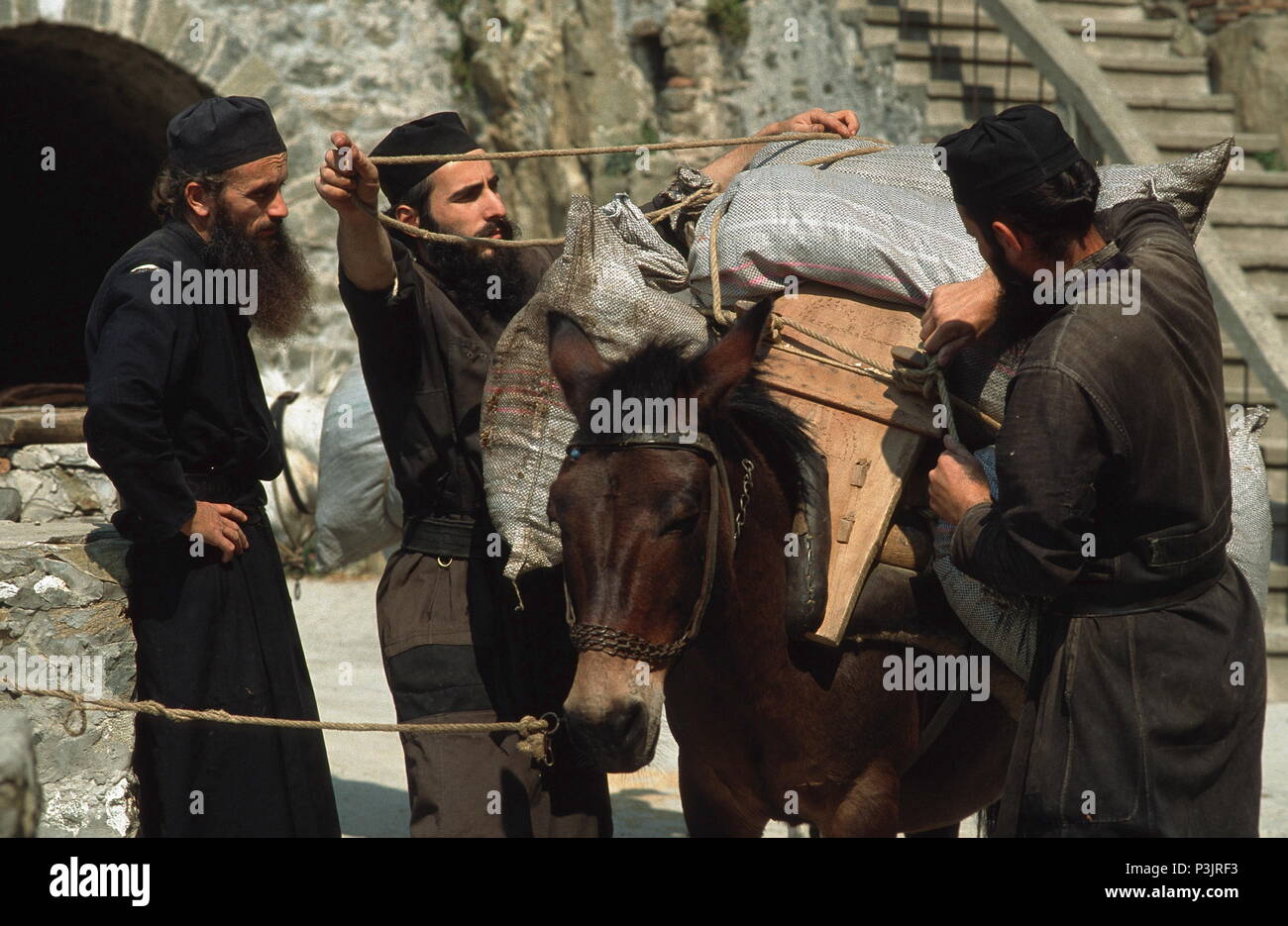 Greek orthodox monks hi-res stock photography and images - Alamy