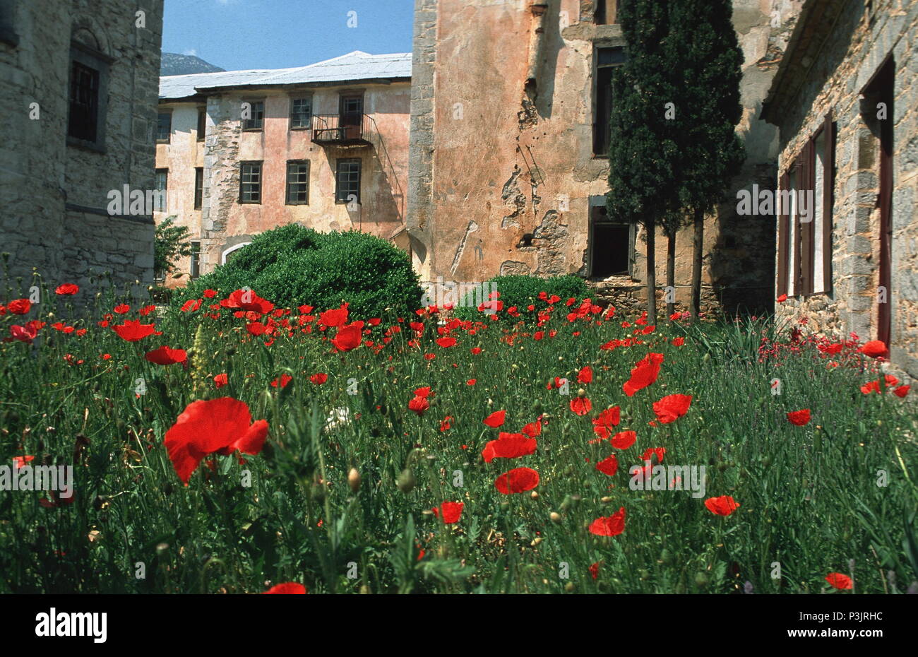 Autonomous monastic republic of Athos, The monastery Timiou Prodromou ...