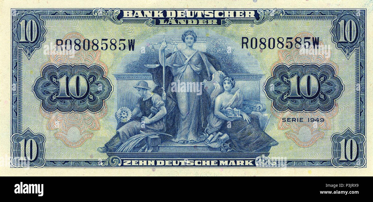 10 DM Serie2 Vorderseite Stock Photo - Alamy