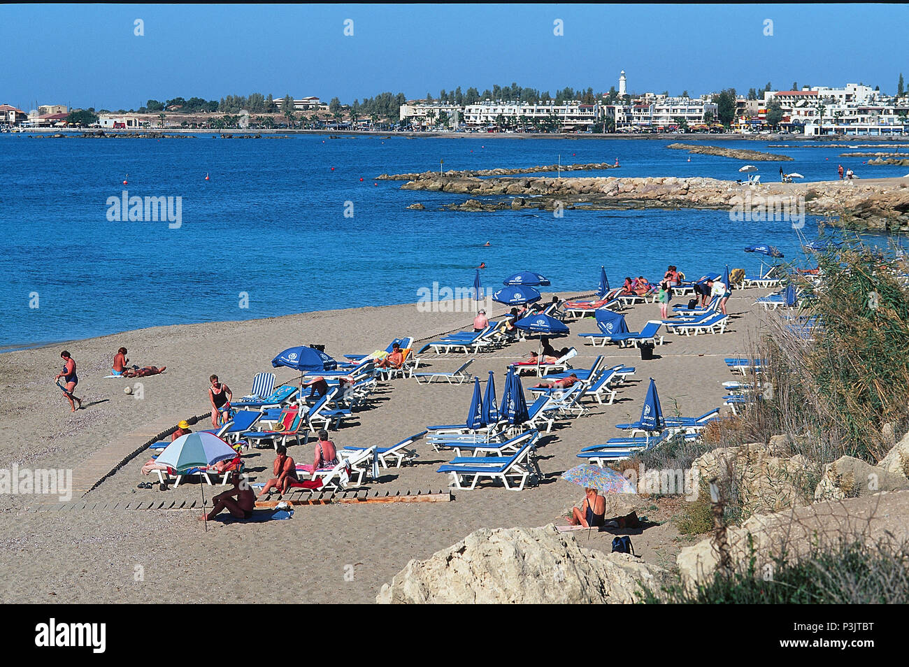 Republic of Cyprus - Beach at Paphos Stock Photo - Alamy