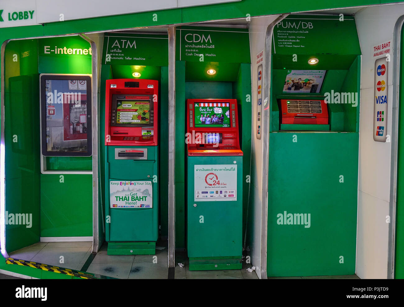 Atm Machine Bangkok Thailand Stock Photos & Atm Machine Bangkok ...