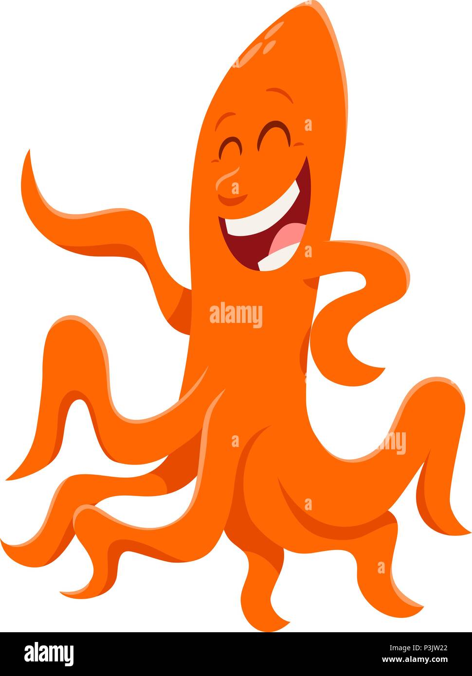 Cartoon sea characters ocean Cut Out Stock Images & Pictures - Alamy