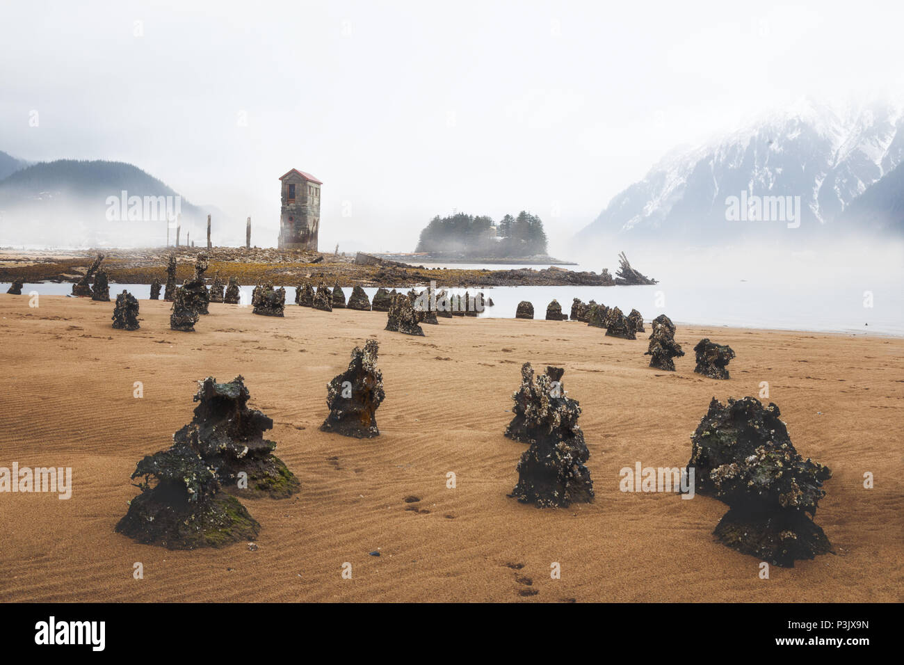 Treadwell Mine Historic Park gold mining Alaska Juneau Stock Photo - Alamy