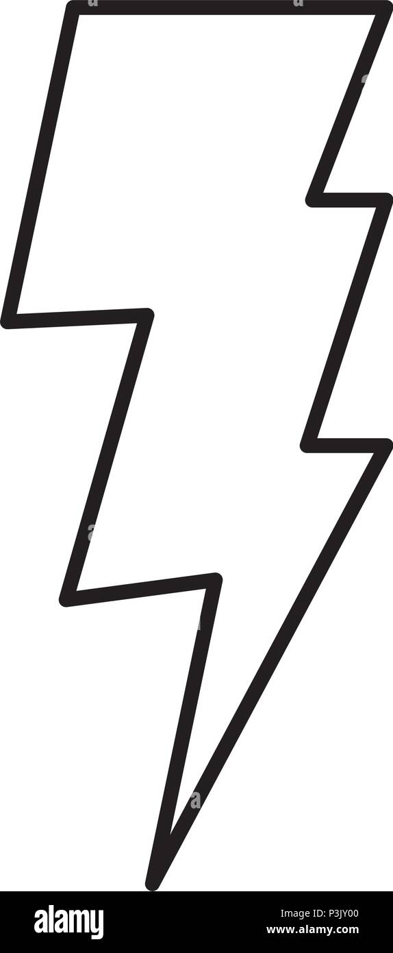 line electric thunder ray weather style Stock Vector Image & Art - Alamy