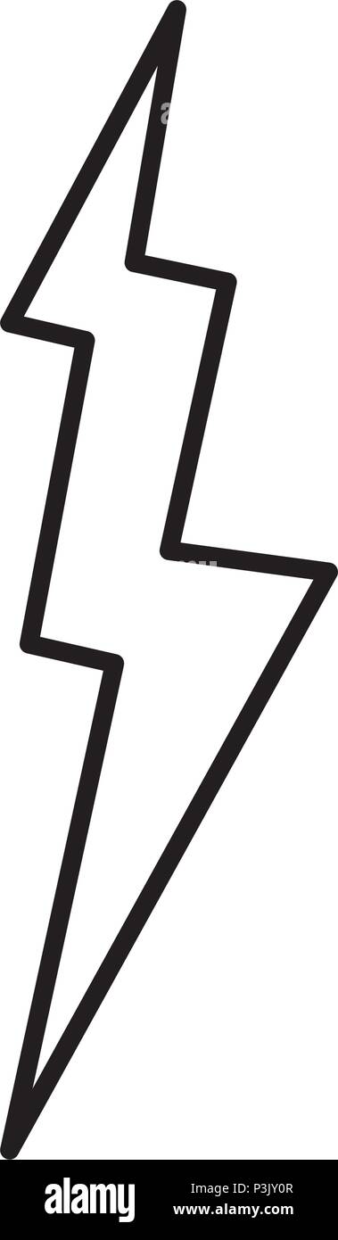 Line electric thunder ray Stock Vector Images - Alamy