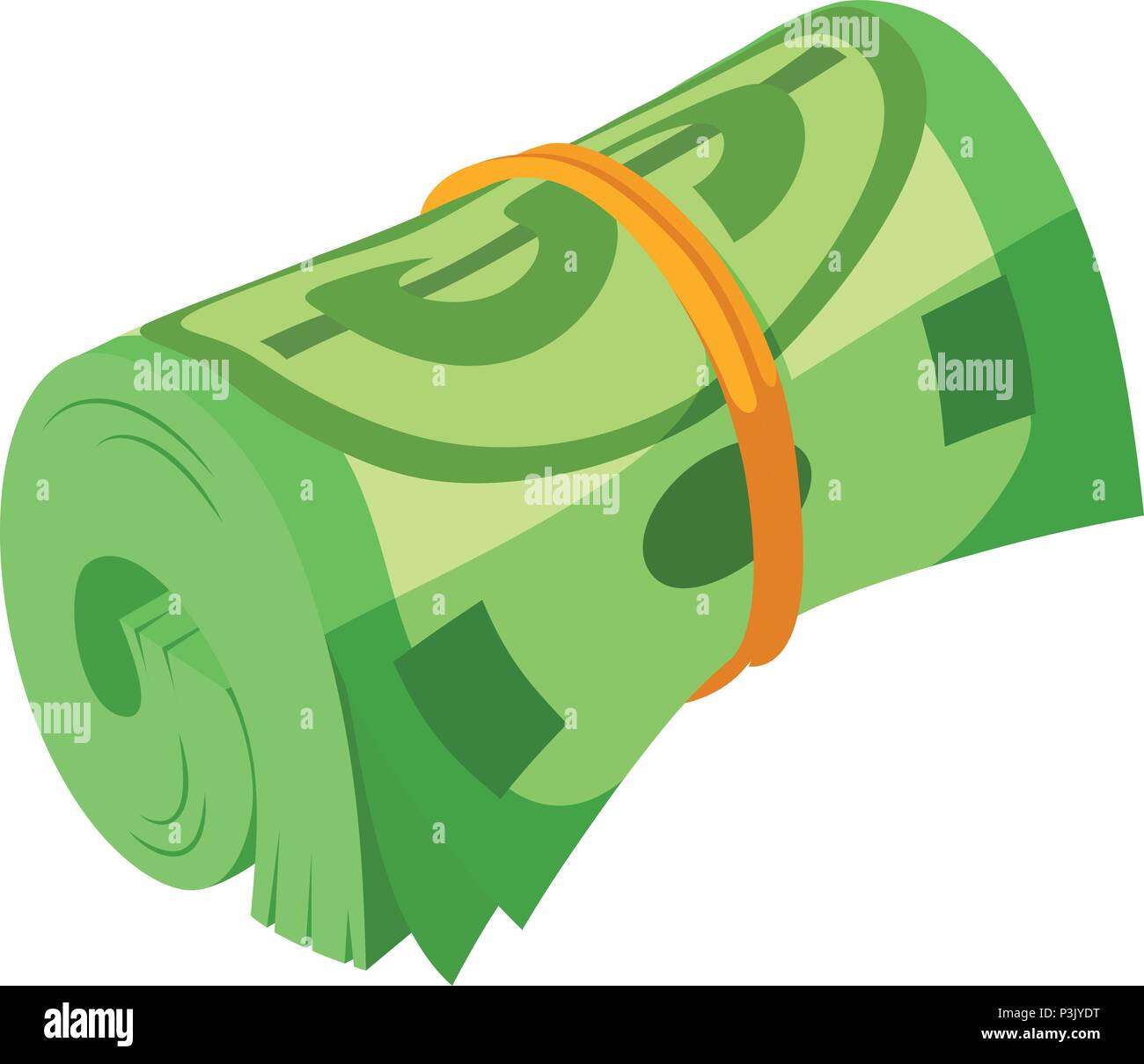 Rolled dollars icon, isometric style Stock Vector Image & Art - Alamy