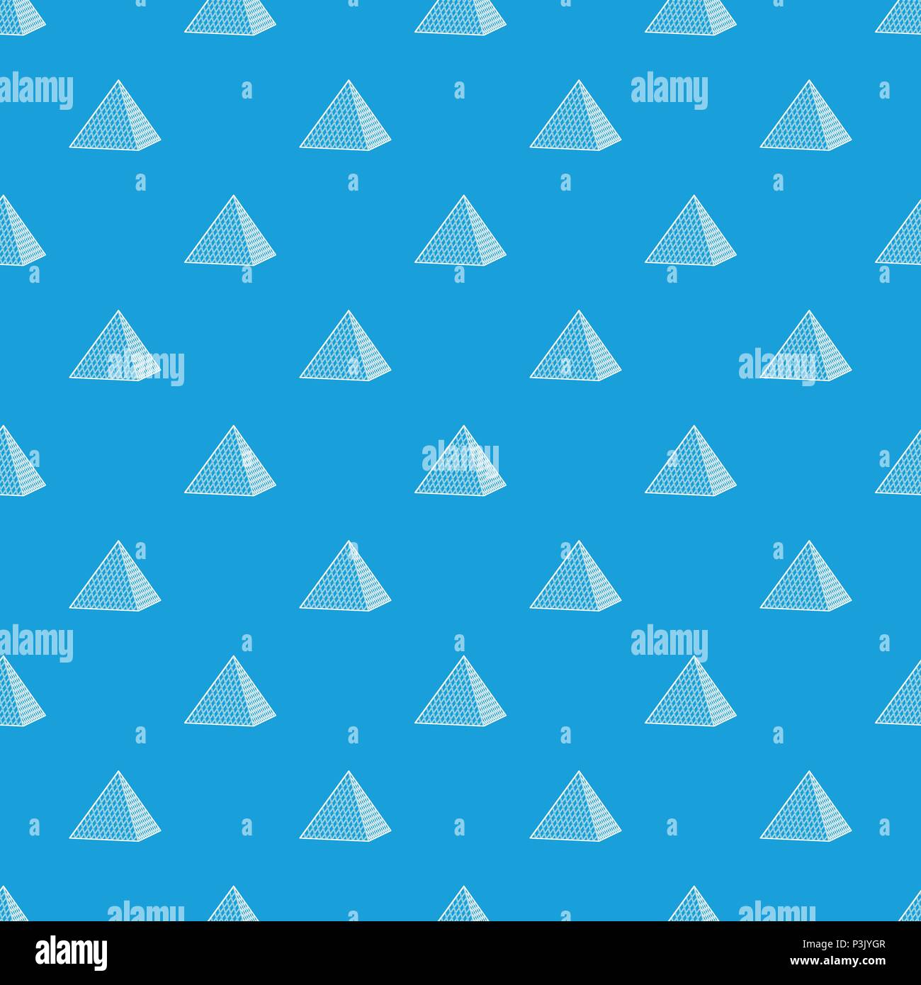 Louvre pyramid pattern vector seamless blue Stock Vector Image & Art ...