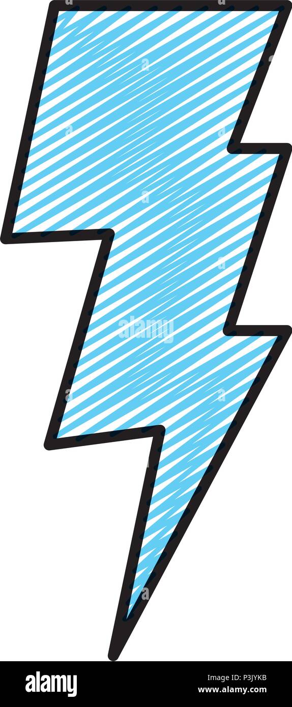doodle electric thunder ray weather style Stock Vector Image & Art - Alamy