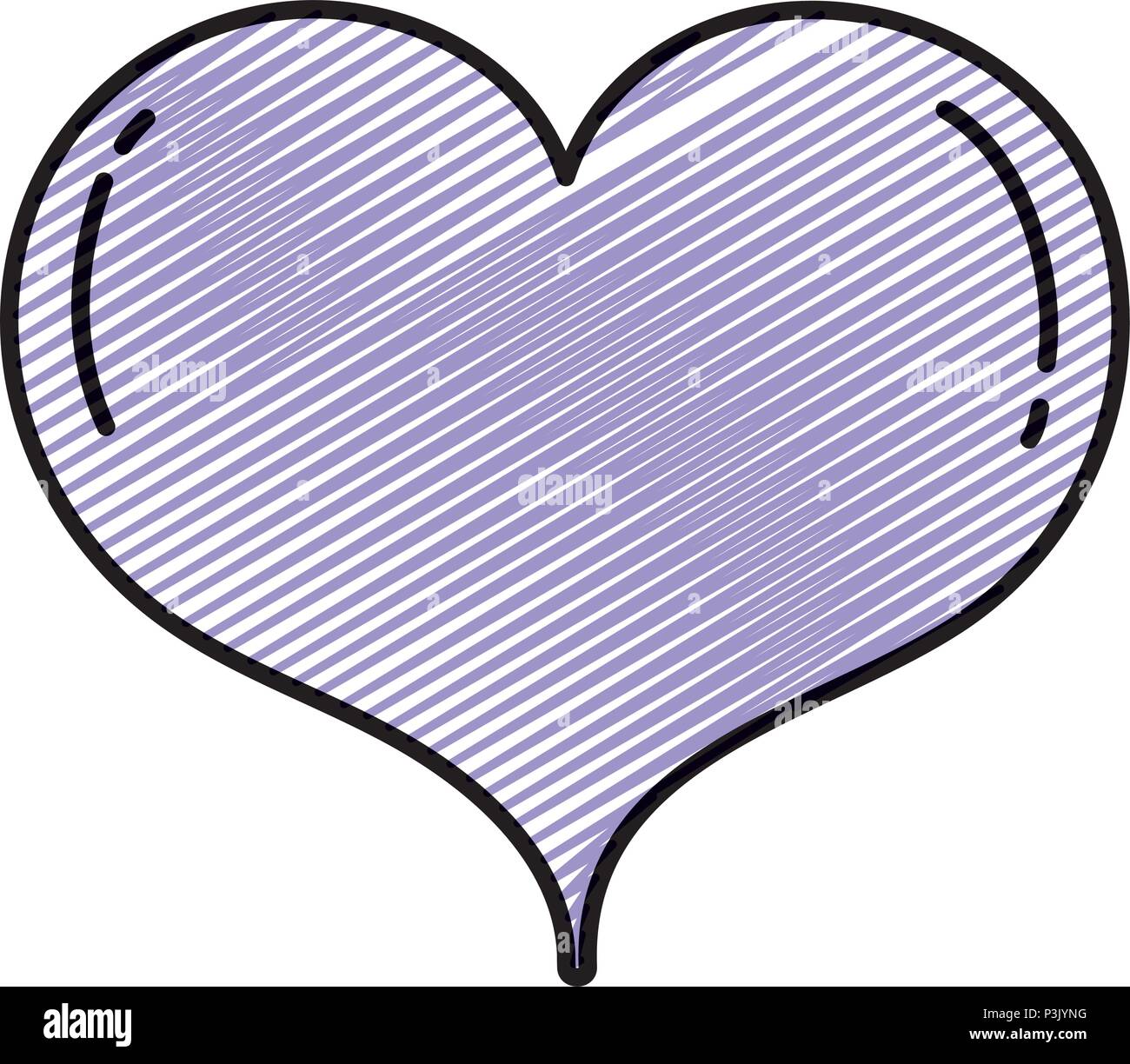 doodle art heart love symbol design Stock Vector Image & Art - Alamy