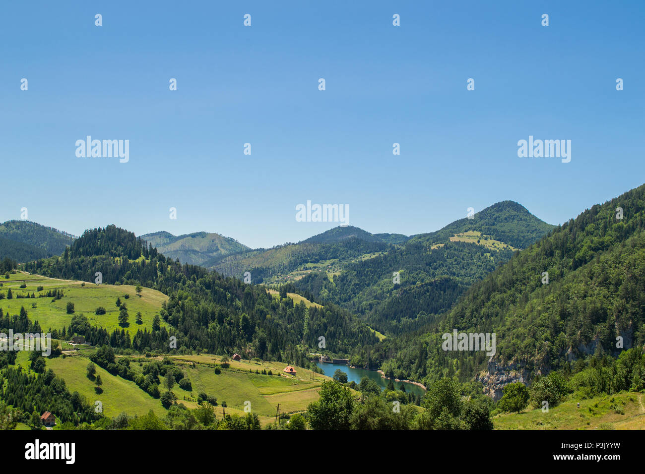 Lake Spajic on mountain Tara in west Serbia Stock Photo - Alamy