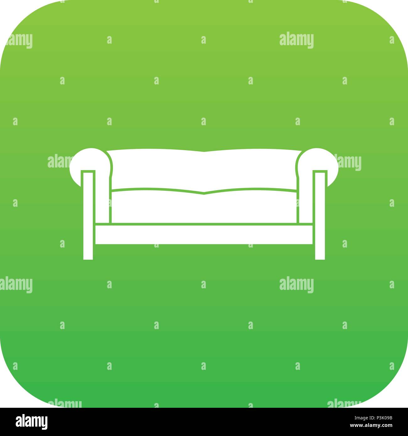 Sofa icon digital green Stock Vector Image & Art - Alamy
