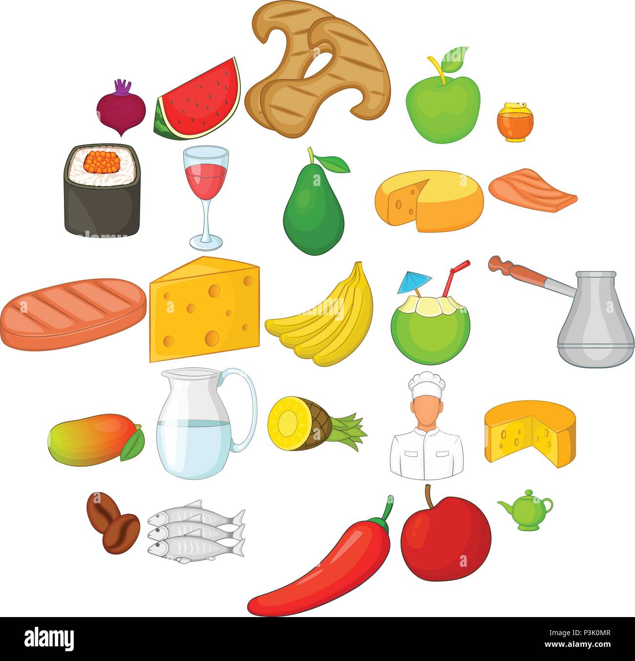 Duty icons set, cartoon style Stock Vector Image & Art - Alamy