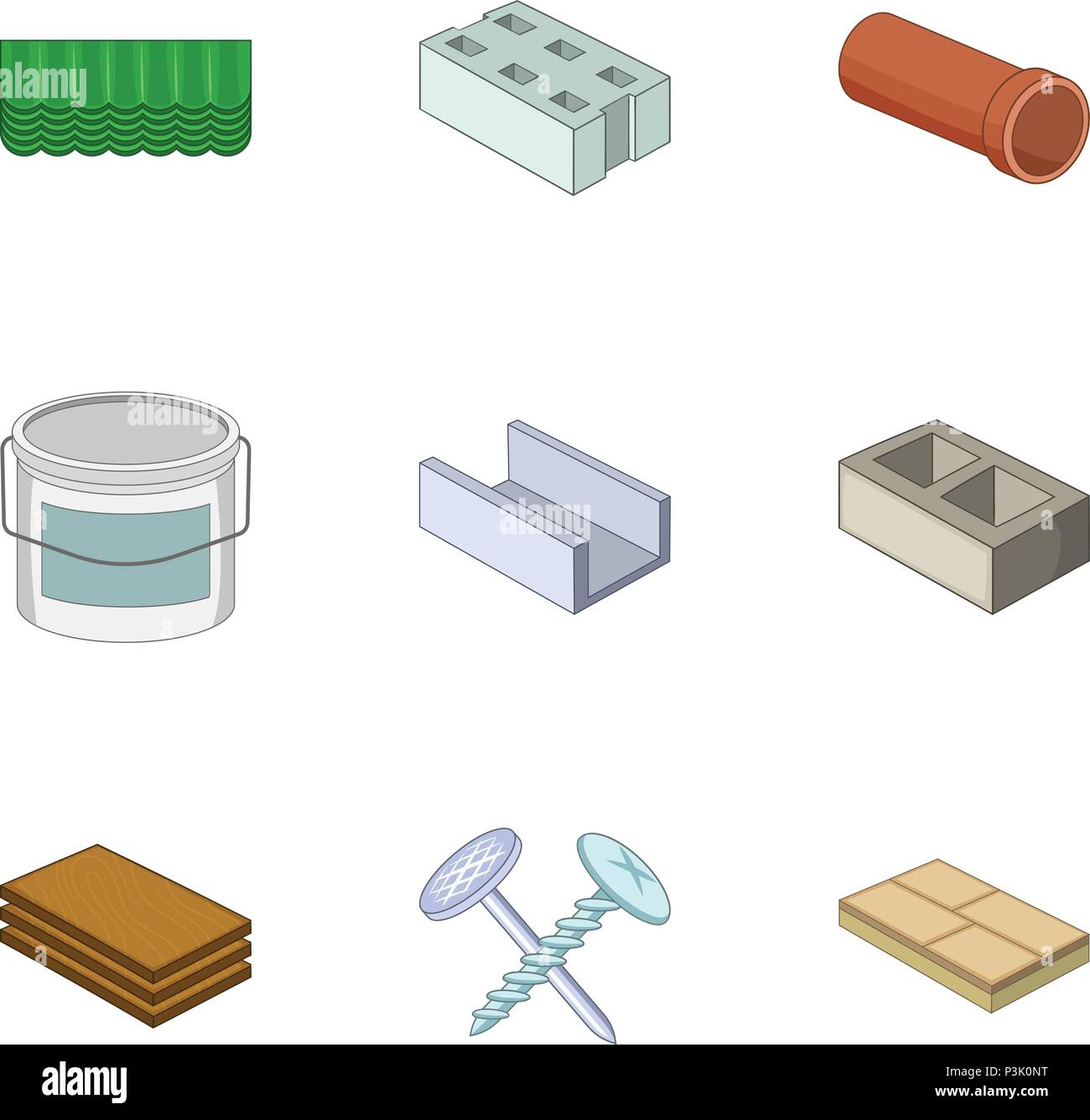 Rack icons set, cartoon style Stock Vector Image & Art - Alamy