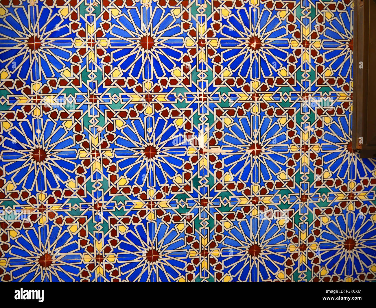Moorish design tiling in the Catholic Cathedral on the Rock of ...