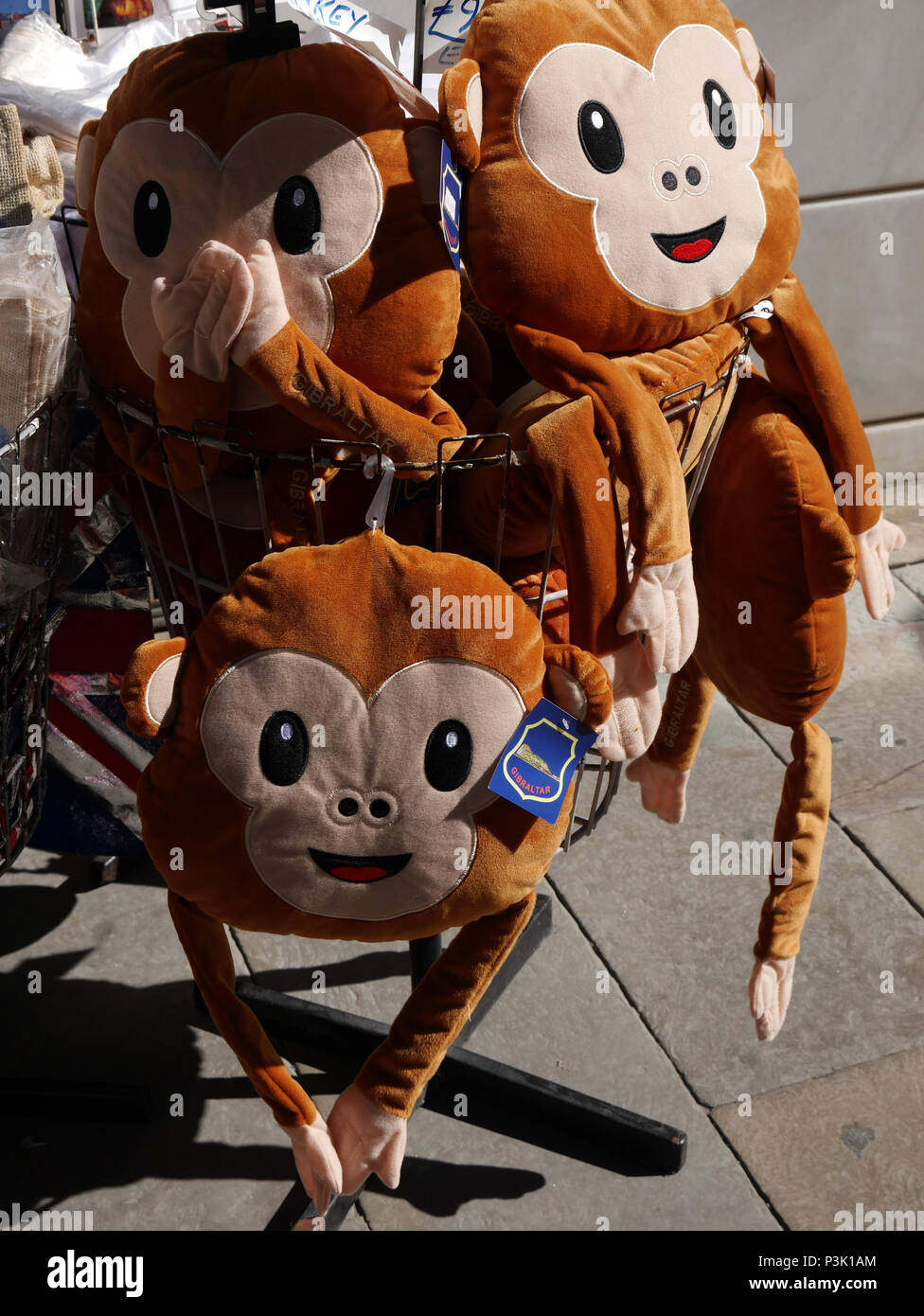 Fluffy Toys of the Apes that live on the Rock of Gibraltar at the ...