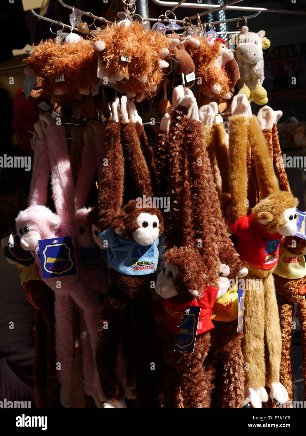 Fluffy Toys of the Apes that live on the Rock of Gibraltar at the ...