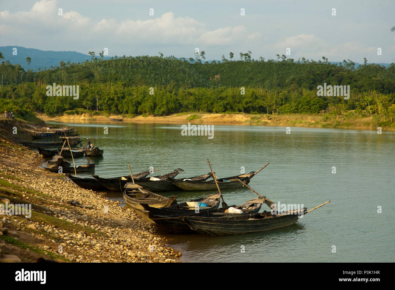 Boats on the Lalakhal at Jaintiapur. Sylhet, Bangladesh Stock Photo - Alamy